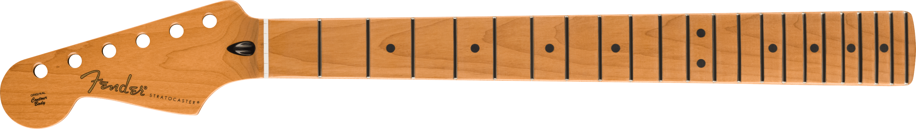 Satin Roasted Maple Stratocaster LH Neck, 22 Jumbo Frets, 12", Maple ...