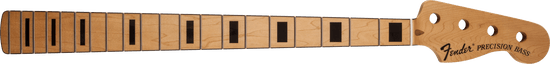 Precision Bass® Neck, 20 Medium Jumbo Frets, Block Inlay - Maple – Fender
